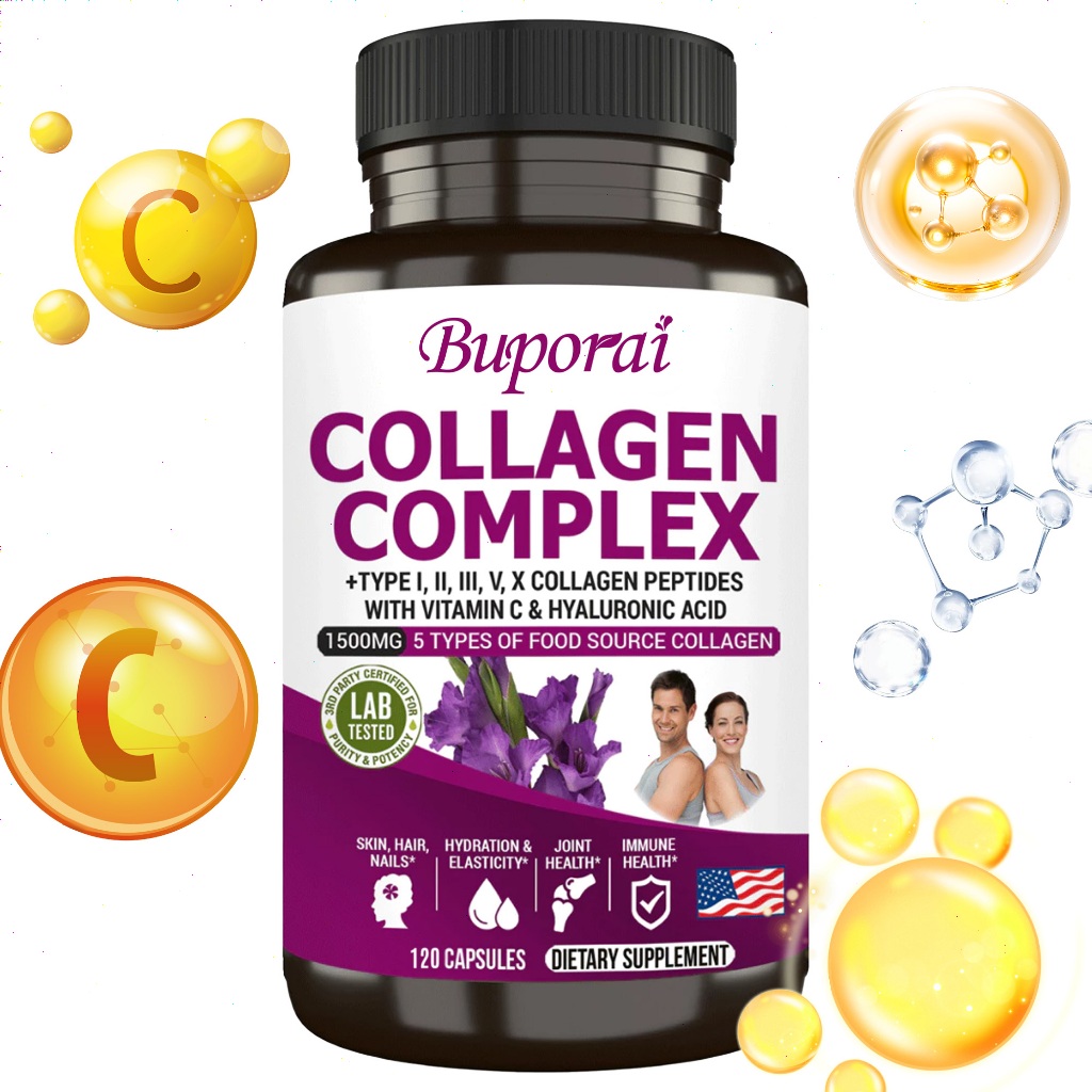 Multi-Collagen Pills (Type I, Type II, Type III, Type V, Type X ...