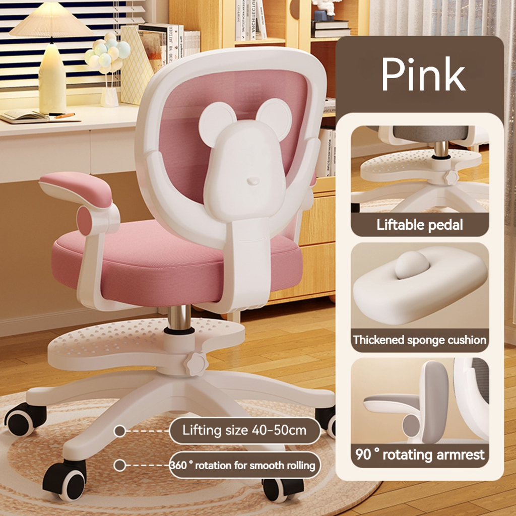 Study Chair for Kids Student Chair with Footrest Adjustable Chair for ...