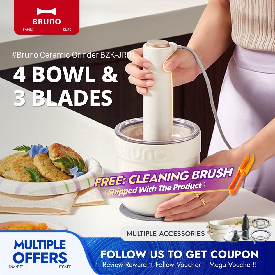 【MY STOCK】BRUNO Ceramics Meat Grinder Blender Chopper Food Processor ...