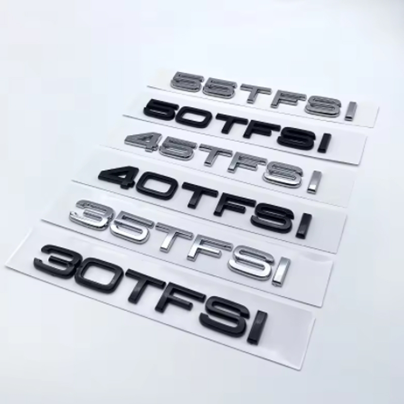 Original 3D Sticker 30 35 40 45 50 TFSI Logo Car Tail Emblem Badge ...