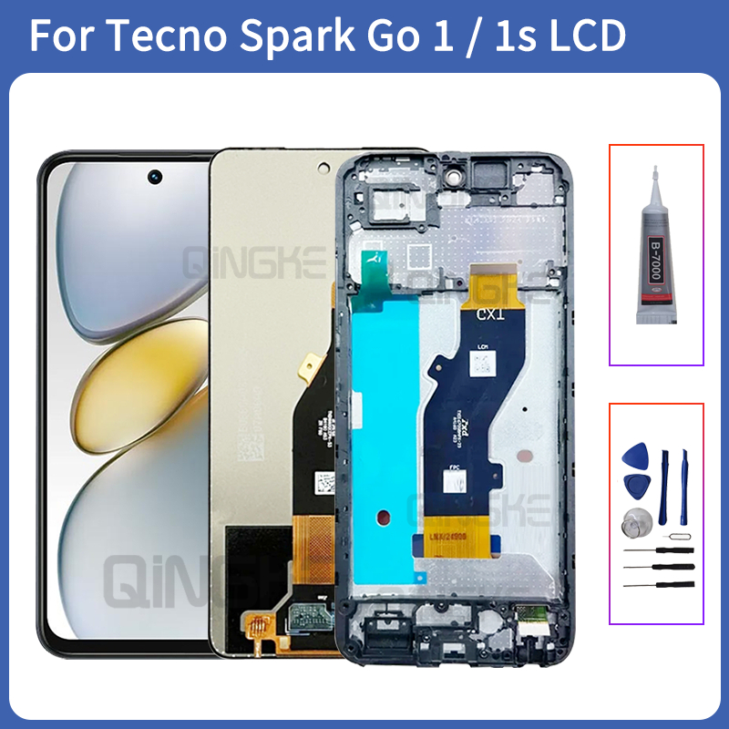 LCD For Tecno Spark Go 1 1S LCD KL4 KL4H IPS NEW Display Touch Screen ...