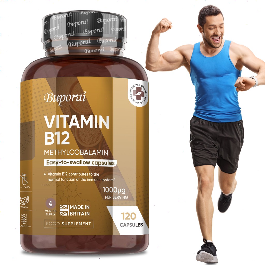 Vitamin B12 Capsules - 1000 mcg - Vegetarian B12 Supplement - 120 ...