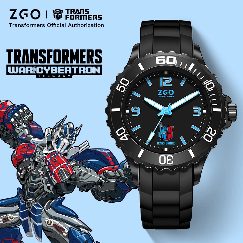 ZGO Transformers jam tangan Waterproof Quartz Watch For Boys Luminous ...