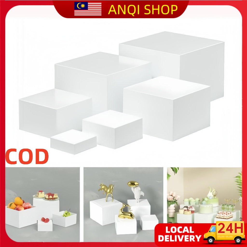 🔥Local Seller🔥6pcs Acrylic Display Riser Box / Food Buffet Riser For ...