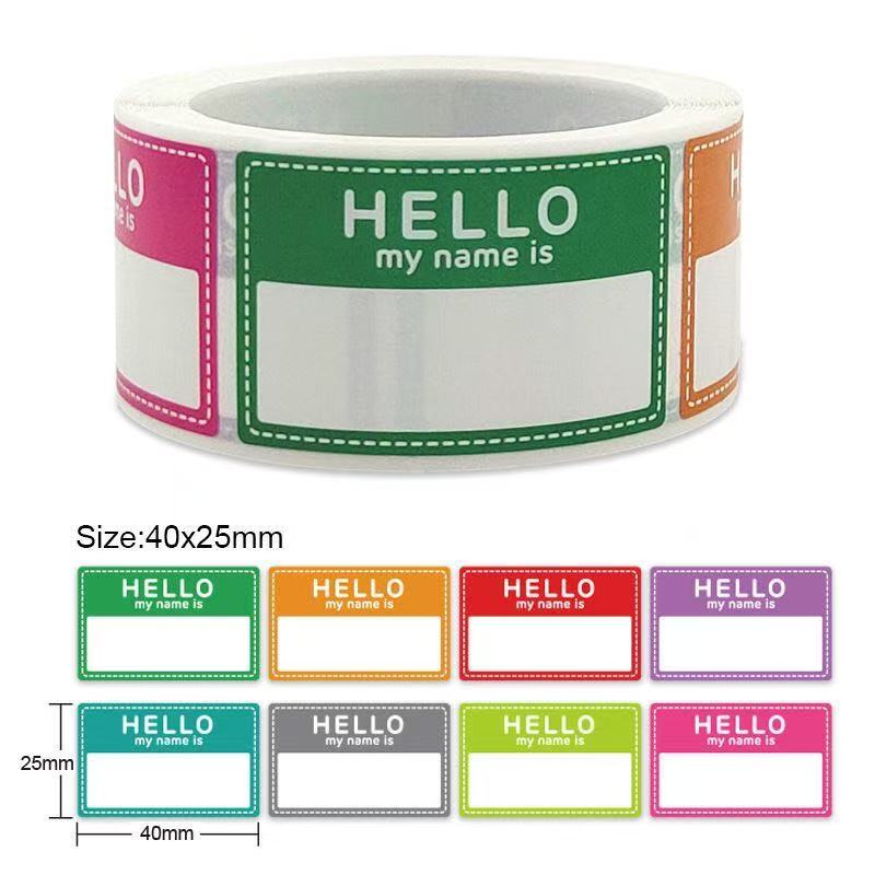 200 Sheet Children Kids Name Label Sticker Preschoolers Name Tag ...