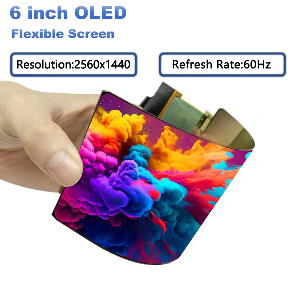 6 Inch IPS Soft Oled Flexible 2k Screen 2880X1440 Bendable Amoled ...