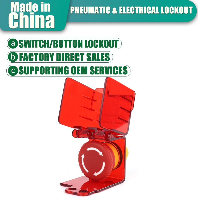 Red Transparent Square Shell Conversion Switch Emergency Stop Button ...