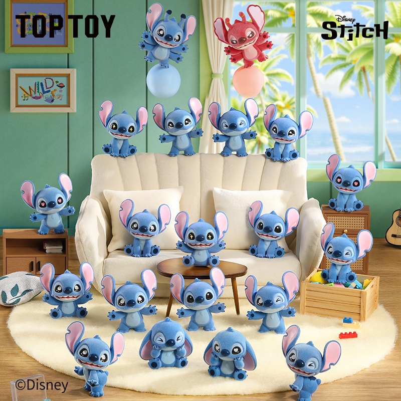 TOPTOY Disney Stitch Mini Fluffy Series Figures Surprise Bag Blind Box ...