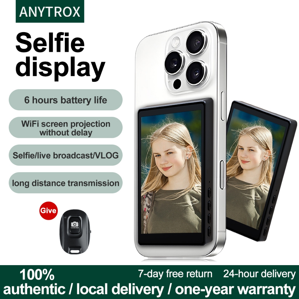 ANYTROX Magnetic selfie screen, HD photo assistant, mobile phone on the ...