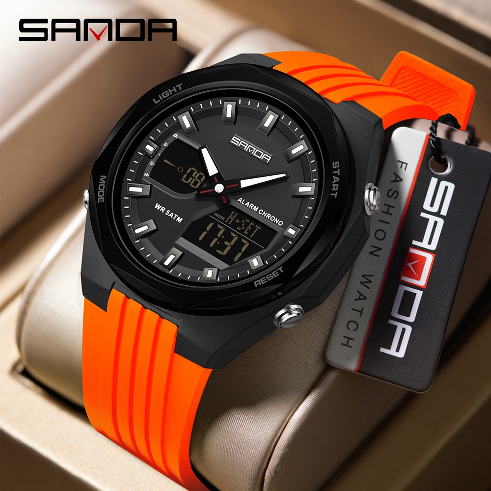SANDA 6267 LED Light Electronic Outdoor Military Alarm Waterproof ...