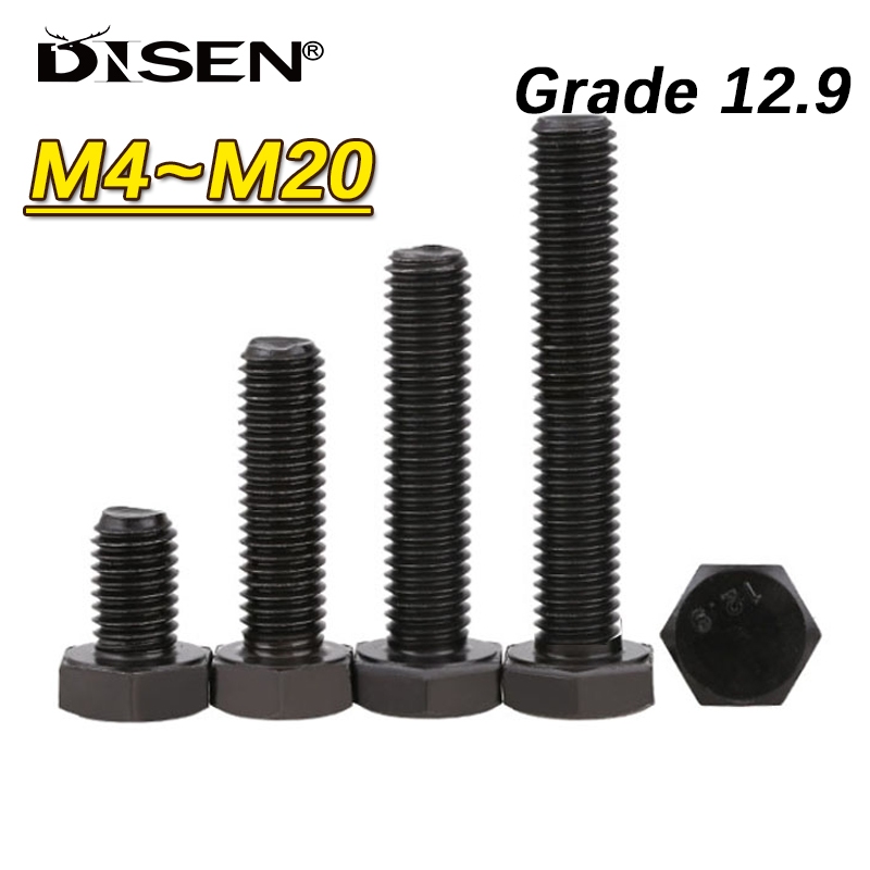 M5 M6 M8 M10 M12 M14 M16 M18 M20 Black External Hexagon Screws Outside ...