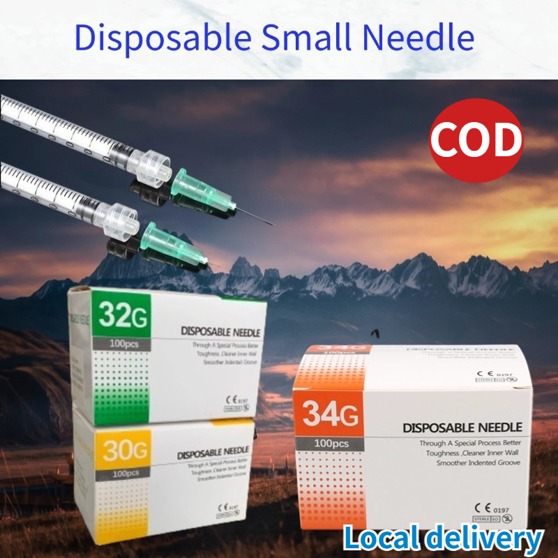 100pcs/box COD Disposable Micro Meso Needles 30G 32G 34G Local sellers ...