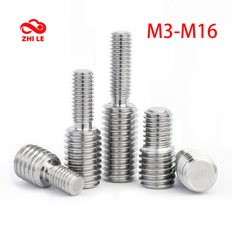 M3-M16 Conversion Double Head Transfer Screws 304 Stainless Steel ...