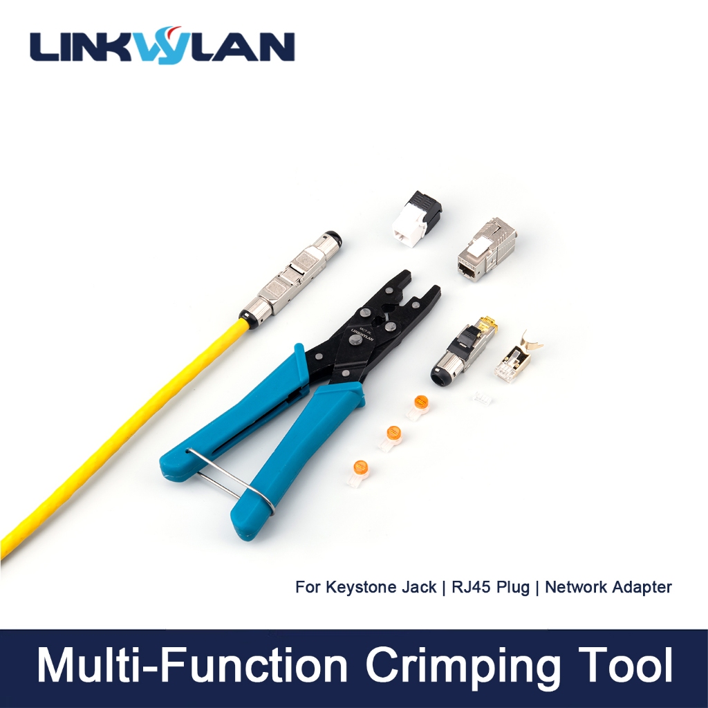 Linkwylan Professional Multi Function Crimping Tool for Keystone Jack ...