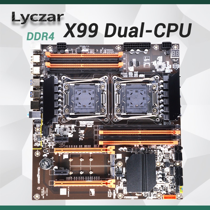 X99 dual CPU motherboard LGA 2011 v3 E-ATX USB3.0 SATA3 with dual Xeon ...