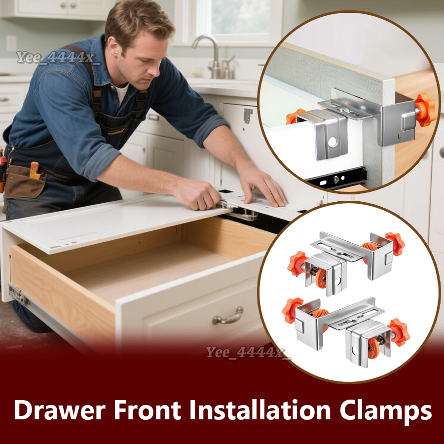 Drawer Face Mounting Clamps 2X Fixing Clamp For Cabinets Adjustable ...