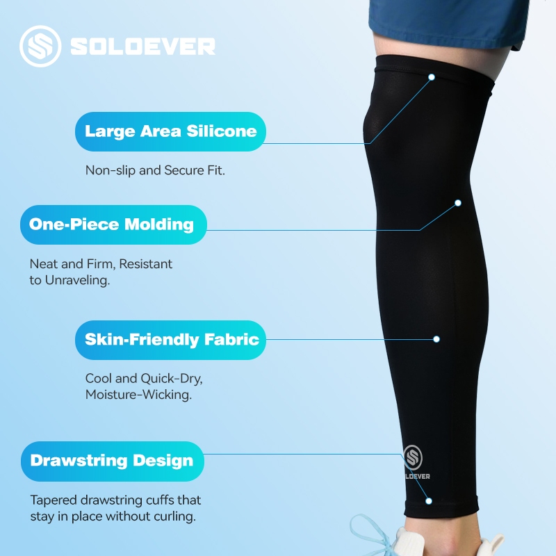 SOLOEVER UV Leg Sleeves - UPF50+ Sun Protection, Cooling & Breathable ...