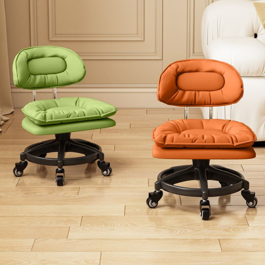 Low Home Pulley Stool With Backrest Pulley Stool Quiet Sewing Stool ...