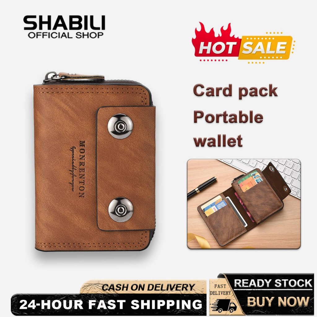 SHABILI Card Holder Magnetic closure design wallet dompet Easy to carry ...