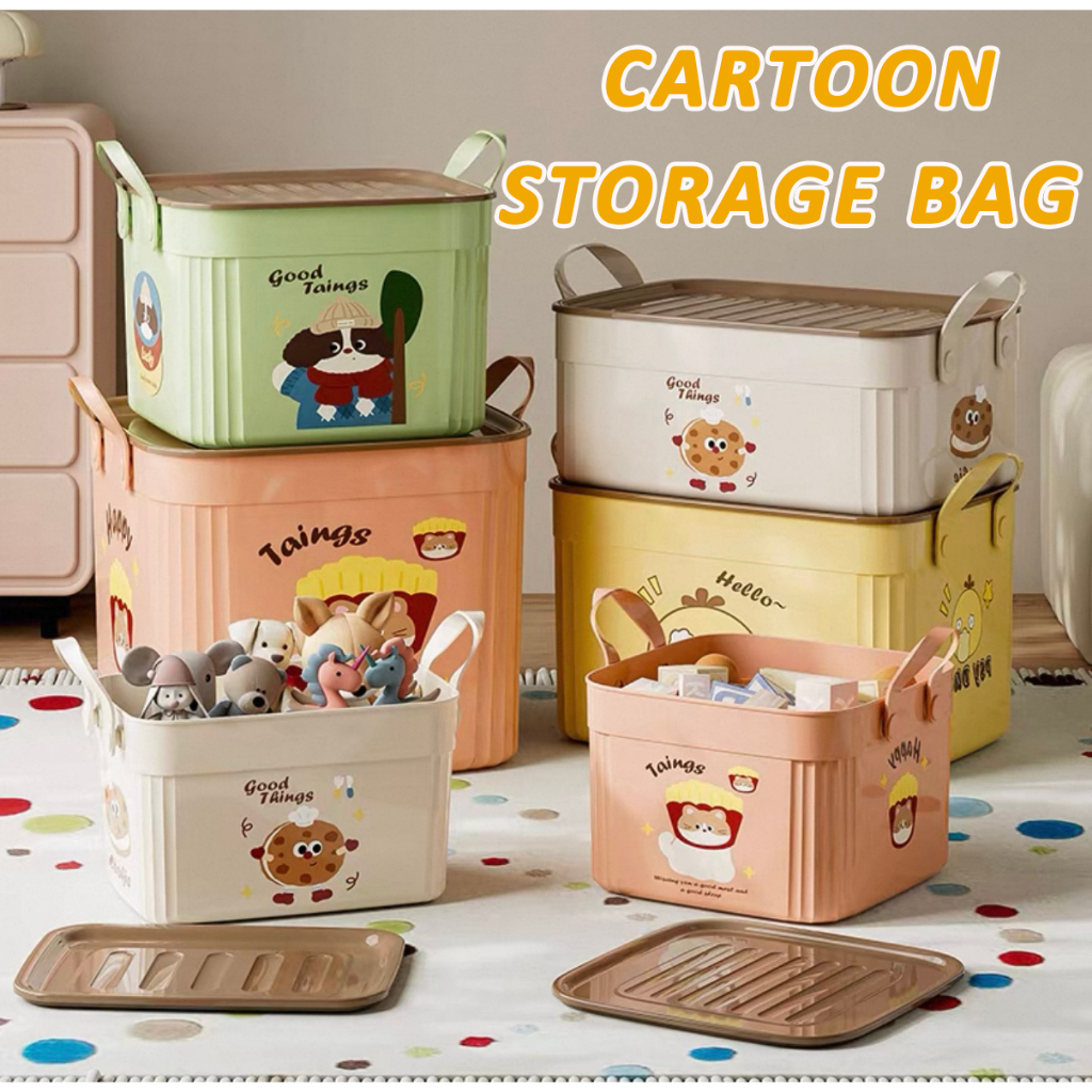Large Capacity Portable Cartoon Storage Box Stackable with Multi-sized ...