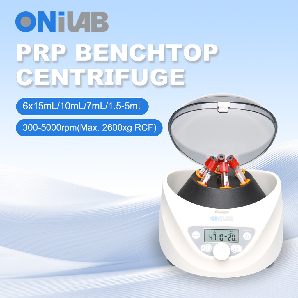 ONiLAB Lab PRP Benchtop Centrifuge,300-5000rpm(2600xg RCF),Timer 30s ...