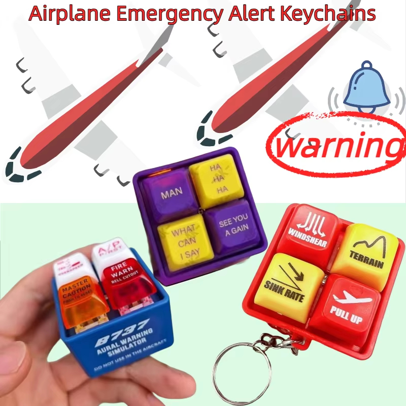 EGPWS 737 Warning Sound Airplane Emergency Alert Keychains Black Mamba ...
