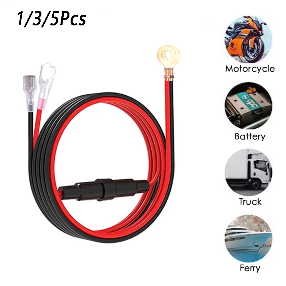 1/3/5Pcs Quick Release SAE Cable With Fuse Terminal O Connector Battery ...