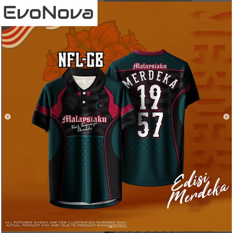 Baju Merdeka 68 Tahun baju jersey Ethnic T-shirt 2025 Merdeka 2024 ...