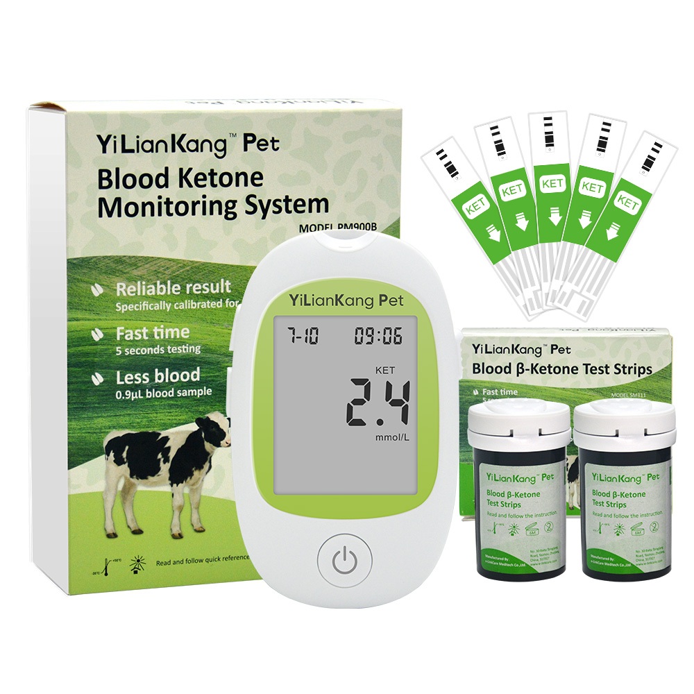 Holstein milk cow Quickly Blood ketone kit - For use cattle with ketone ...