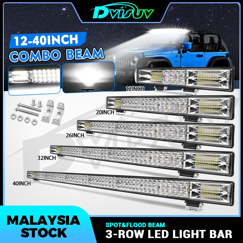 DVISUV Truck LED Light Bar 12V 24V Super Bright Off-Road Spot Light ...