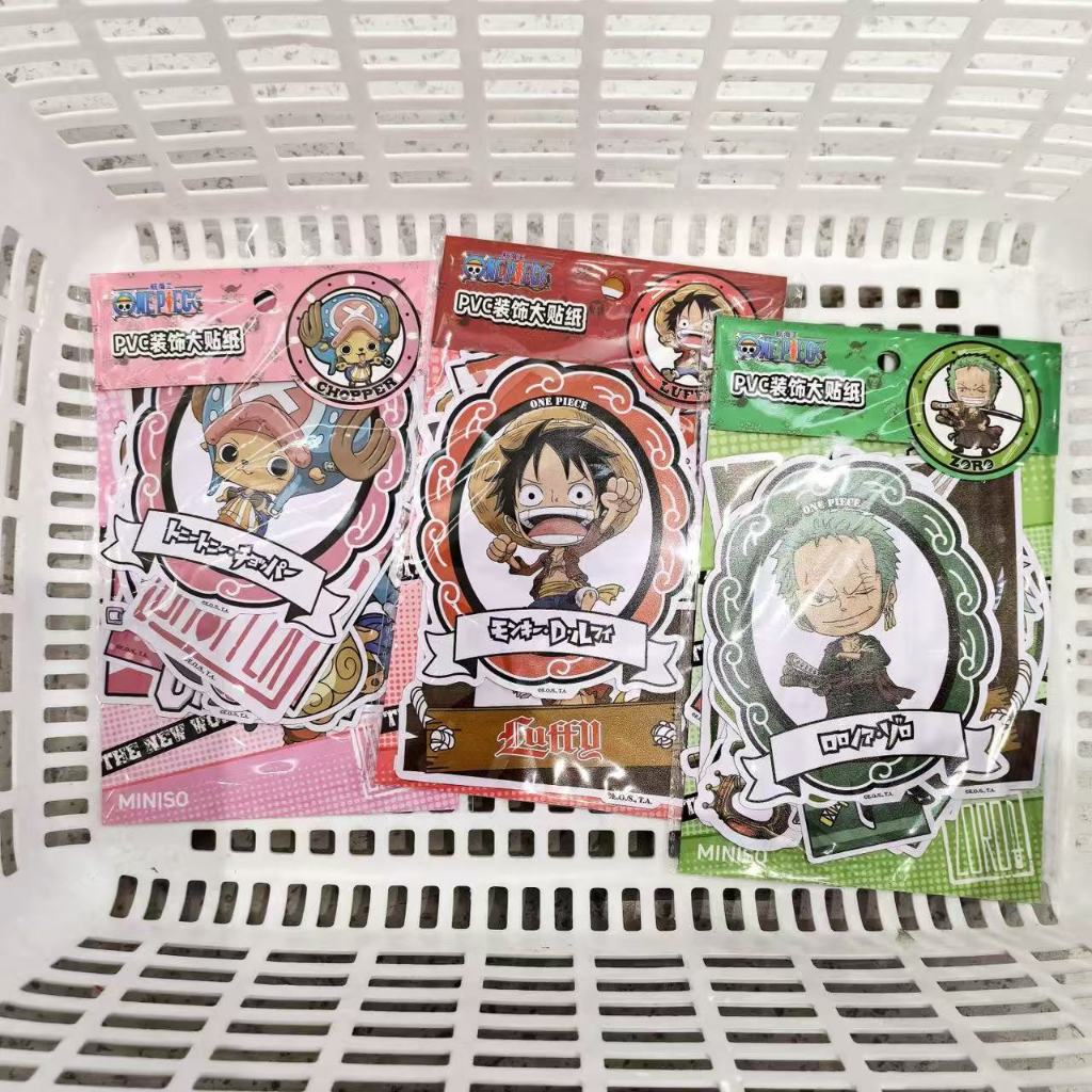 Miniso & One piece PVC sticker | Shopee Malaysia