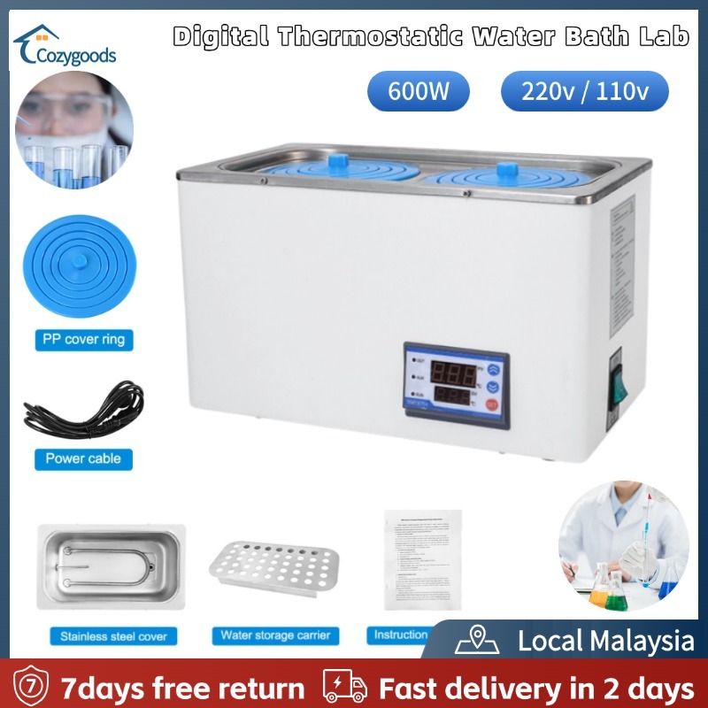 [Local delivery] Digital Thermostatic Water Bath Lab Water Bath ...