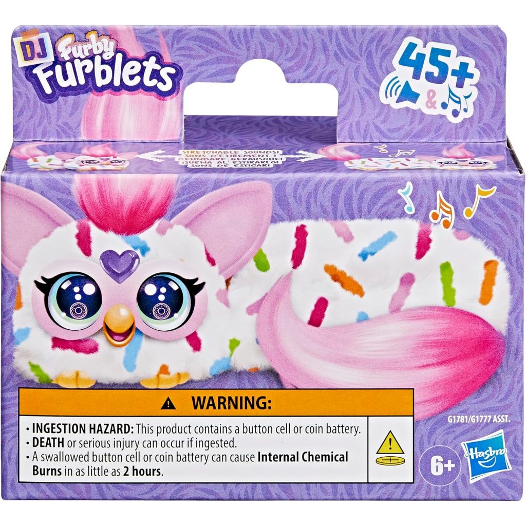 FURBY DJ Furblets Berry-Cup-Cup Mini Electronic Plush Toy, with Fun ...