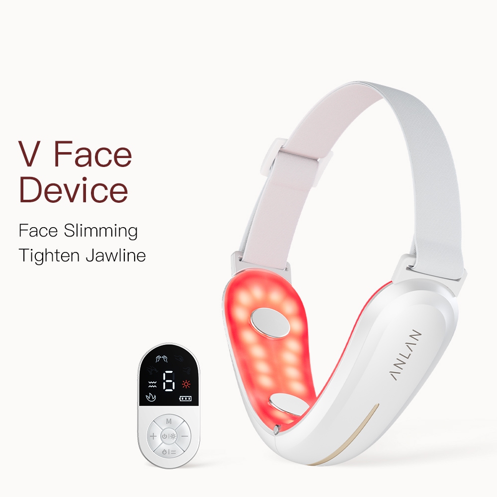 ANLAN Shining V shape Face Lifting Slimming Device Heat Vibration/EMS ...