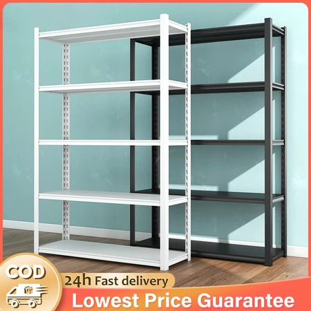 5 tier 120*50*200cm rak besi bertingkat metal rack heavy duty rack full ...