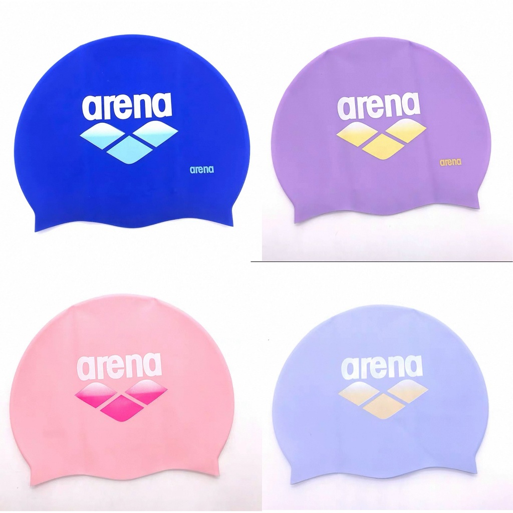 Arena arena Silicone Swimming Cap Unisex Printed High-Elastic ...
