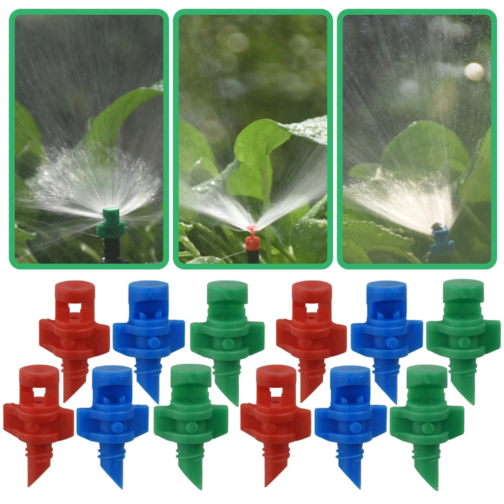 10/50/100Pcs Garden Sprinkler 90/180/360 Angle Simple Refraction Nozzle ...