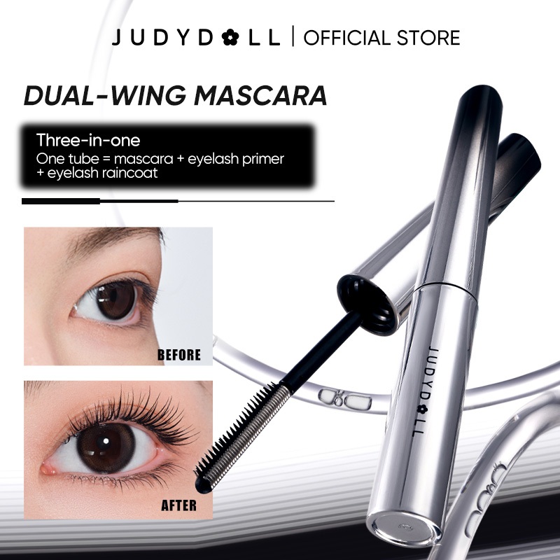 Judydoll Dual-Wing Mascara 4.0 Long lasting Waterproof 3 in 1 = Mascara ...