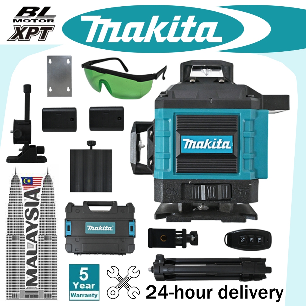 Makita【Ship within 6 hours】16 Line Laser Level Green Light Self ...