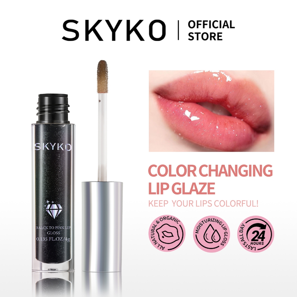SKYKO High-gloss lightweight color-changing lip gloss Lip gloss with 24 ...