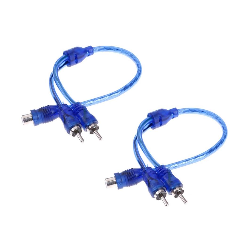 RCA Y Adapter Connector 1 Female to 2 Male, Car Audio RCA Splitter ...