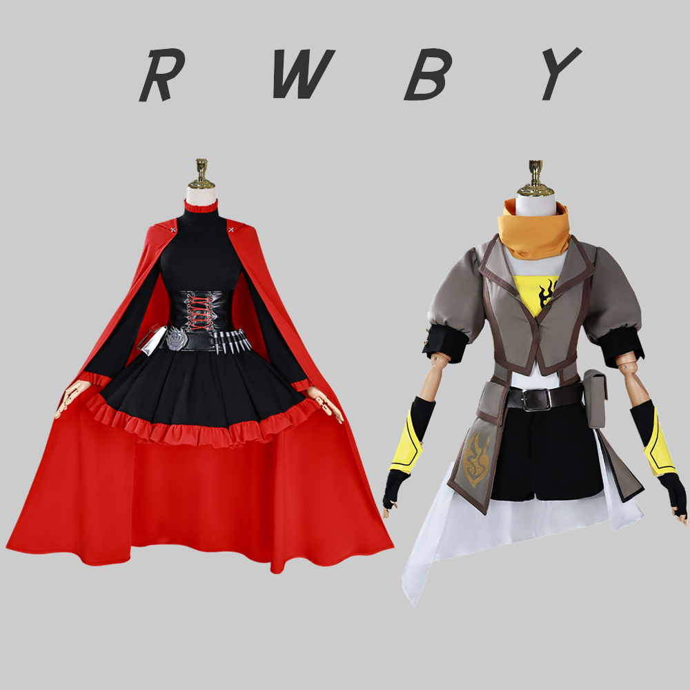 WUDU RWBY Cosplay Costume - Ruby Rose & Yang Xiao Long Full Set (Red ...