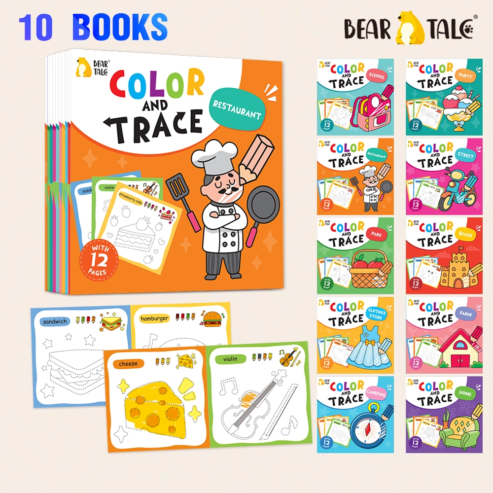 Bear Tale A Set Of Ten Coloring Books Featuring Doodles for Kids ...