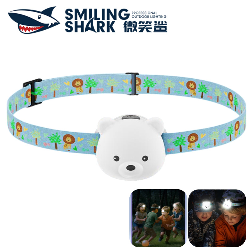 SMILING SHARK TD0247 LED Children Mini Head Lamp 6Mode Cartoon ...