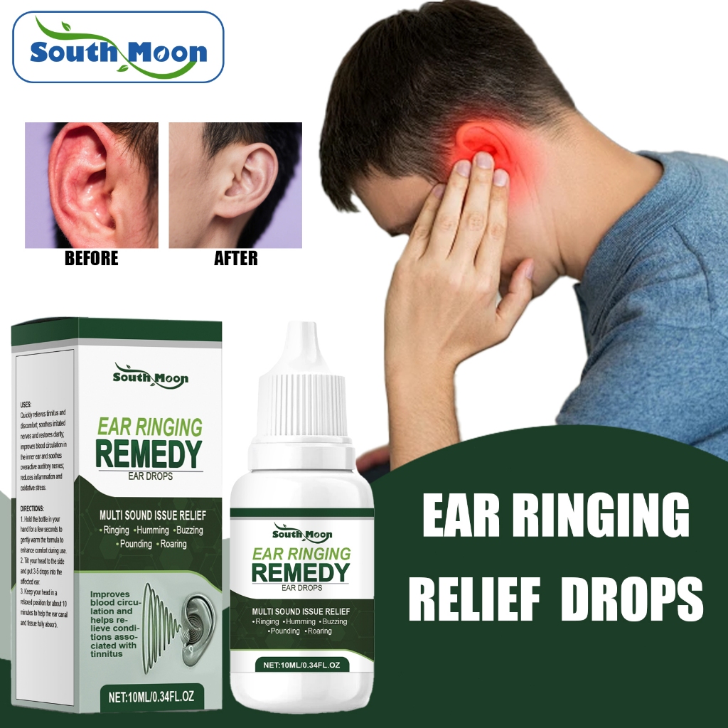 South Moon Tinnitus Relief Ear Drops Ear Pain Liquid Ear Drops for ...