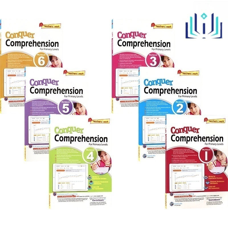 English “SAP Conquer Comprehension Workbook Level 1/2/3/4/5/6” Primary ...