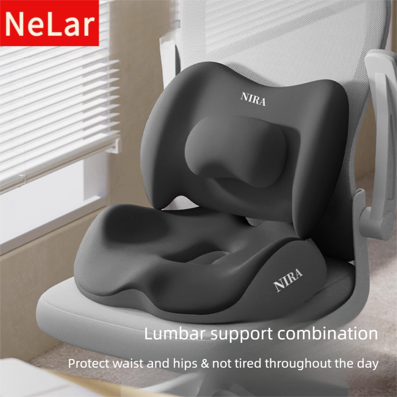 NeLar Memory Foam Coccyx Seat Cushion For Back Support 坐垫 尾骨垫 家居 办公室 ...