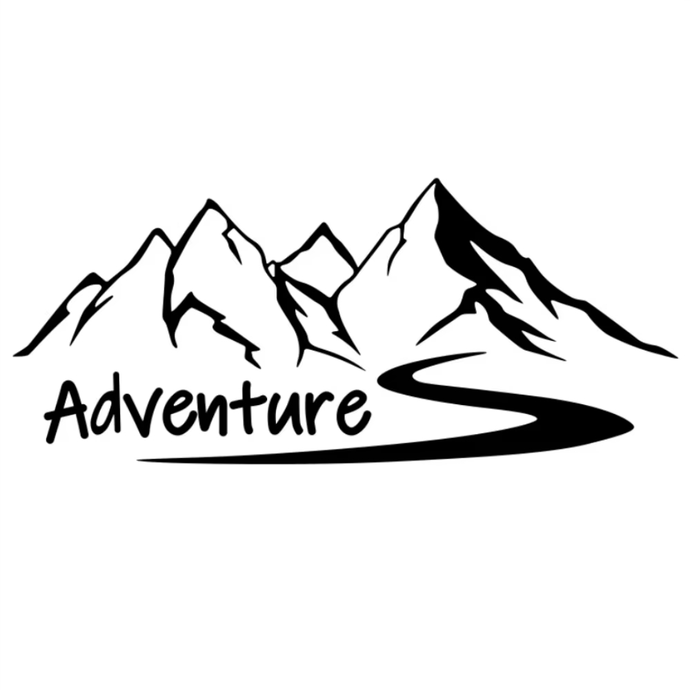 Car Mountains Adventure Decor Stickers For Camper Van Motorhome Caravan ...