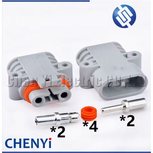 2 Pin 600V Outdoor Quick male or female Waterproof connector 50A ...