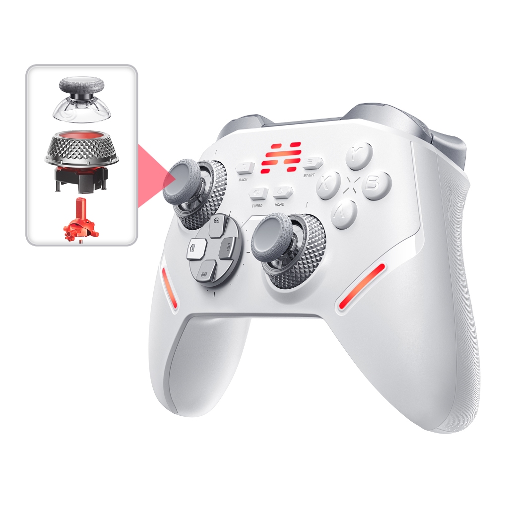 BEITONG KP40 Elite Wireless Pro Controller, Ajustable TMR Joysticks TMR ...
